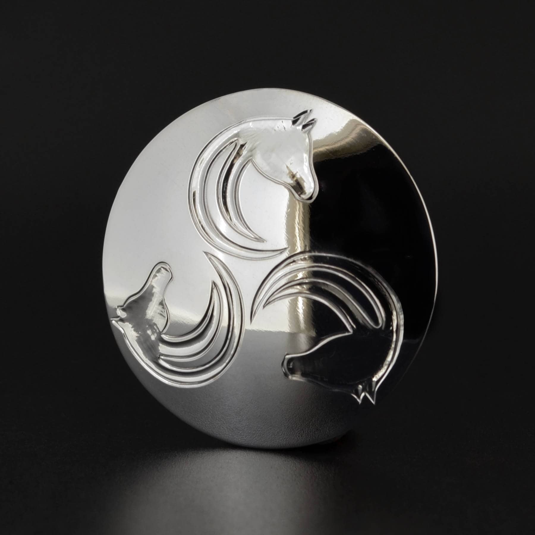 Sterling First Nations Native Horse Pendant 1.25 Round - Etsy