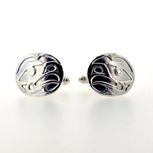 Native American Eagle Cufflinks Sterling Silver Signed - Etsy Canada