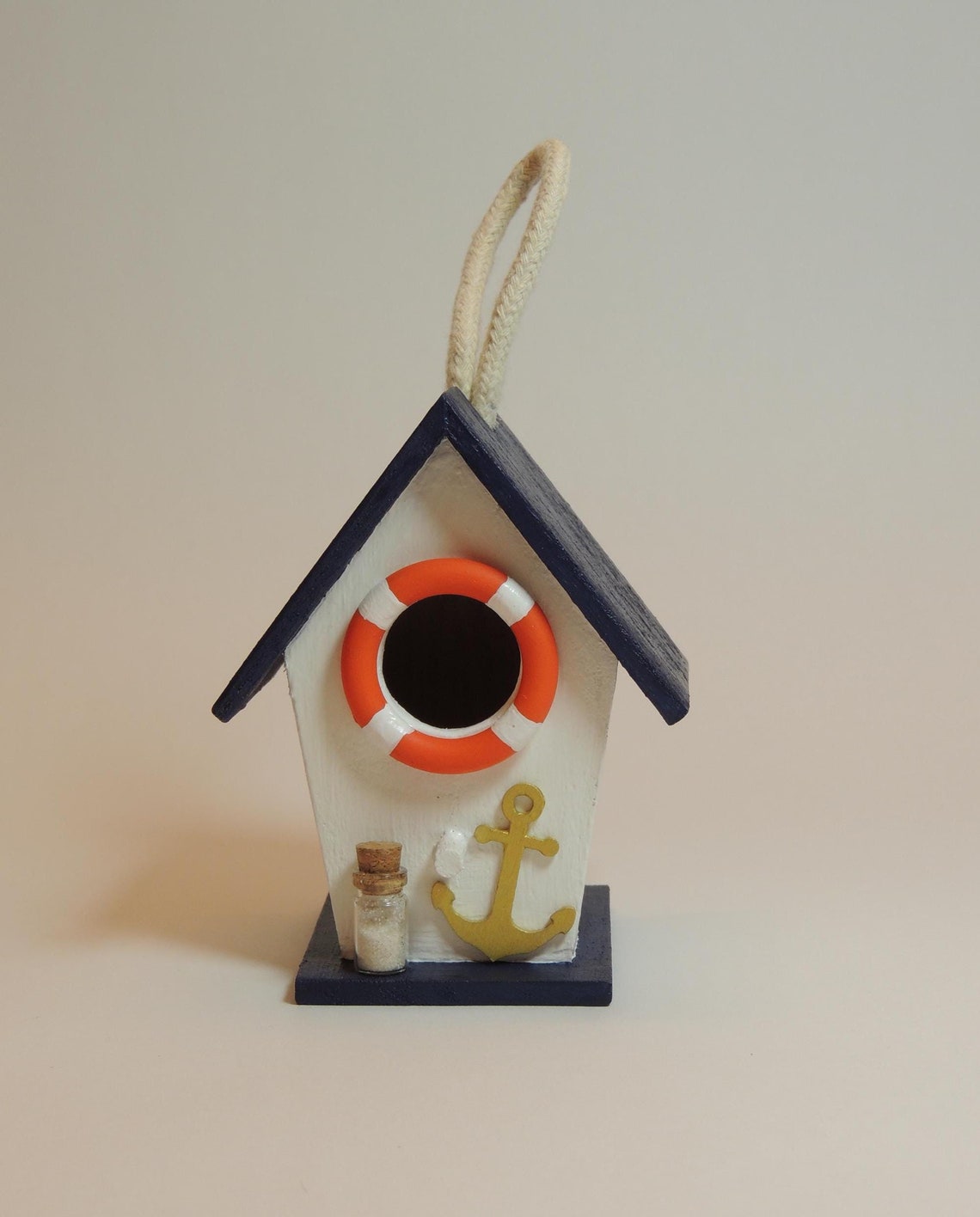 Handpainted Nautical Birdhouse - Etsy