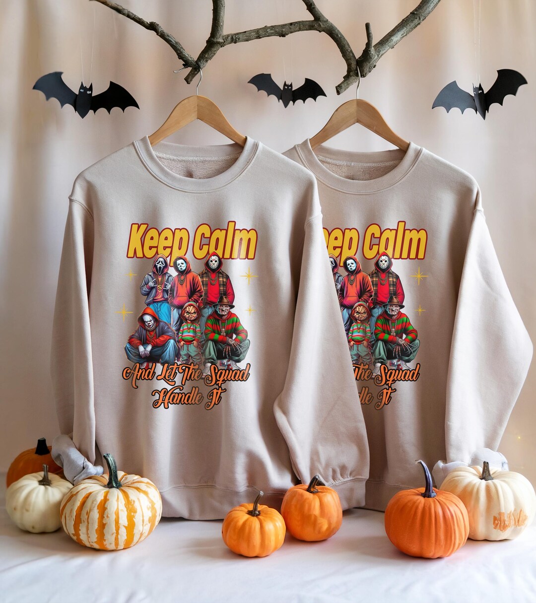 Thug Life Horror Movie Sweatshirt, Halloween Sweatshirt, Halloween ...