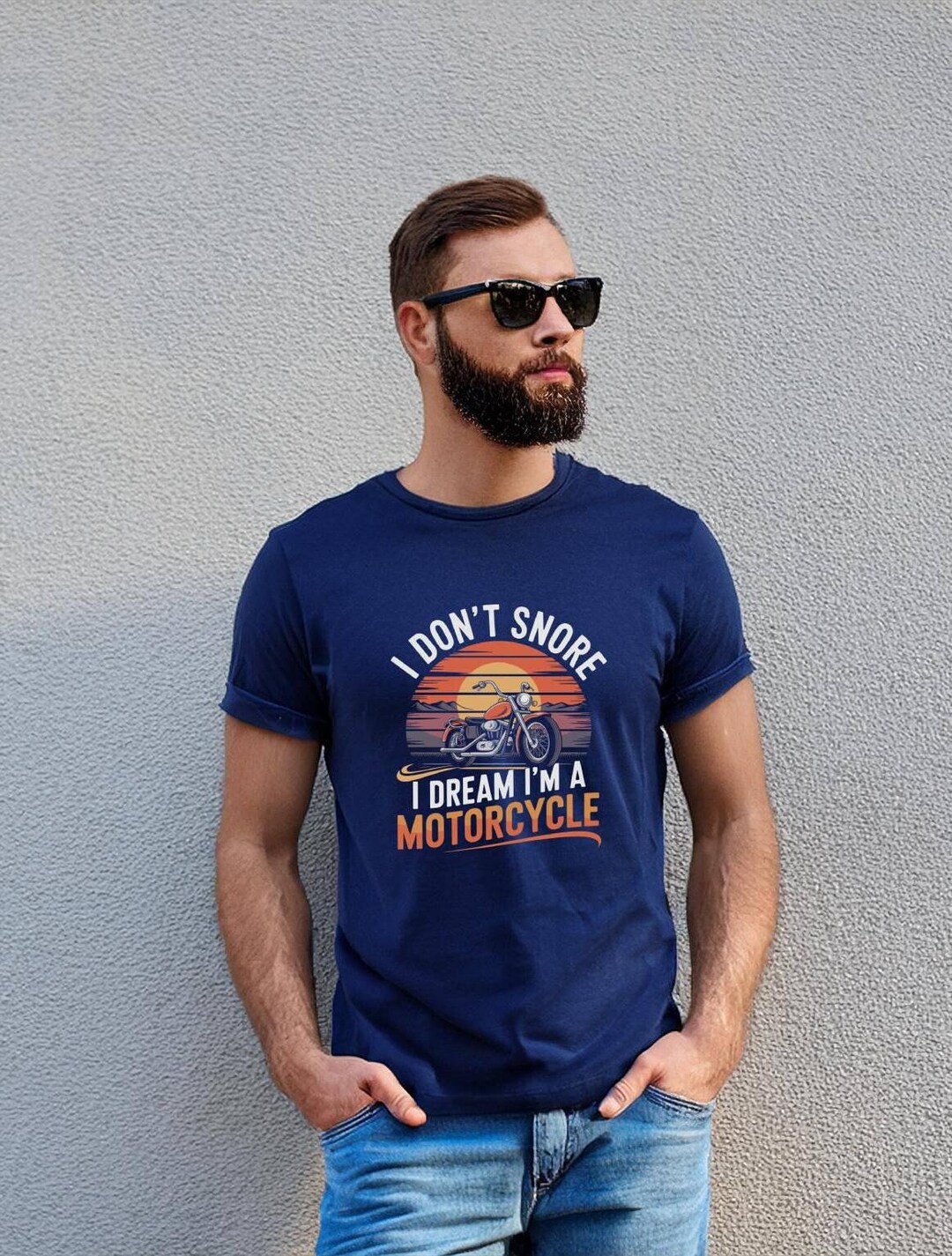 I Don't Snore I Dream I'm A Motorcycle Snoring Biker Apparel ...