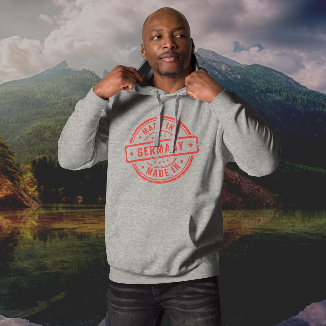 Mens made in Germany Hoodie German Heritage Pullover, Patriotic Hoodie ...