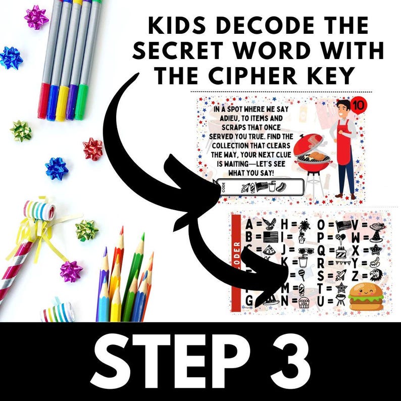 4th of July Cookout Scavenger Hunt for Kids, Indoor Printable Game ...