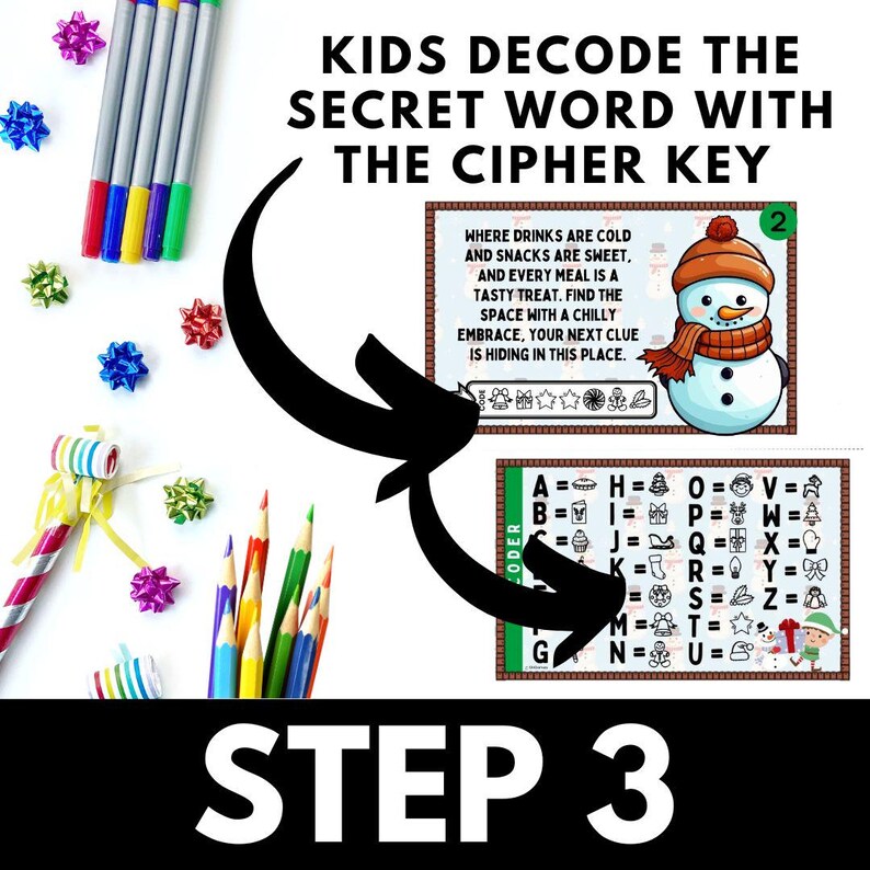 Snowmen Scavenger Hunt for Kids, Indoor Printable Game, Riddles ...