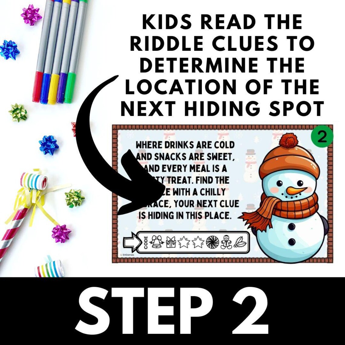 Snowmen Scavenger Hunt for Kids, Indoor Printable Game, Riddles ...