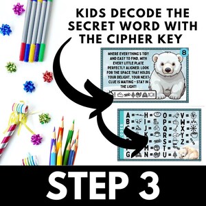 Polar Bears Scavenger Hunt for Kids, Indoor Printable Game, Riddles ...