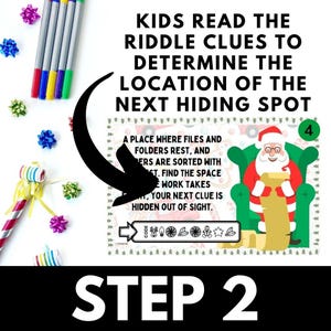 Naughty List Scavenger Hunt for Kids, Indoor Printable Game, Riddles ...
