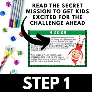 Christmas Elves Scavenger Hunt for Kids, Indoor Printable Game, Riddles ...