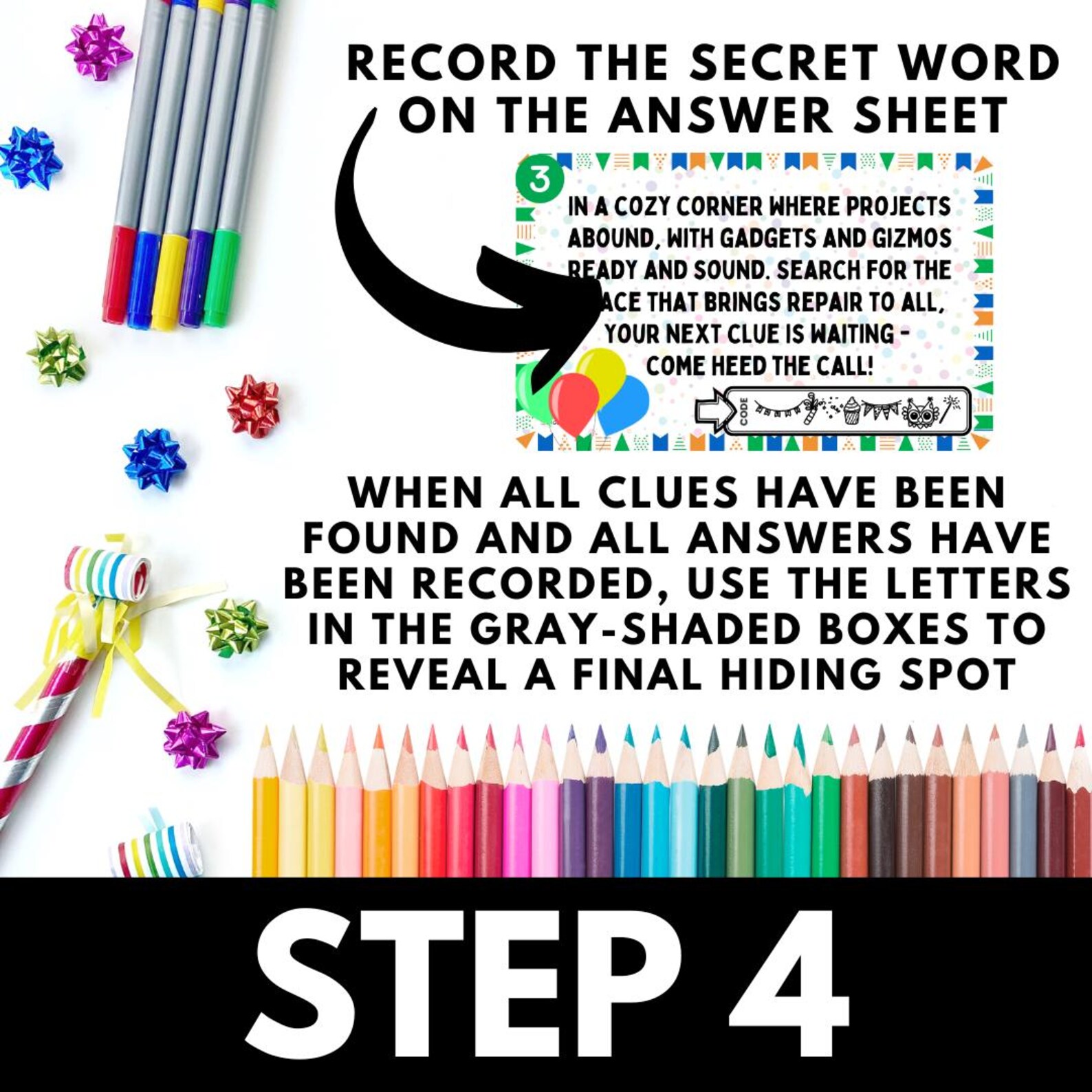 Boys Birthday Scavenger Hunt for Teens and Tweens, Indoor Printable ...