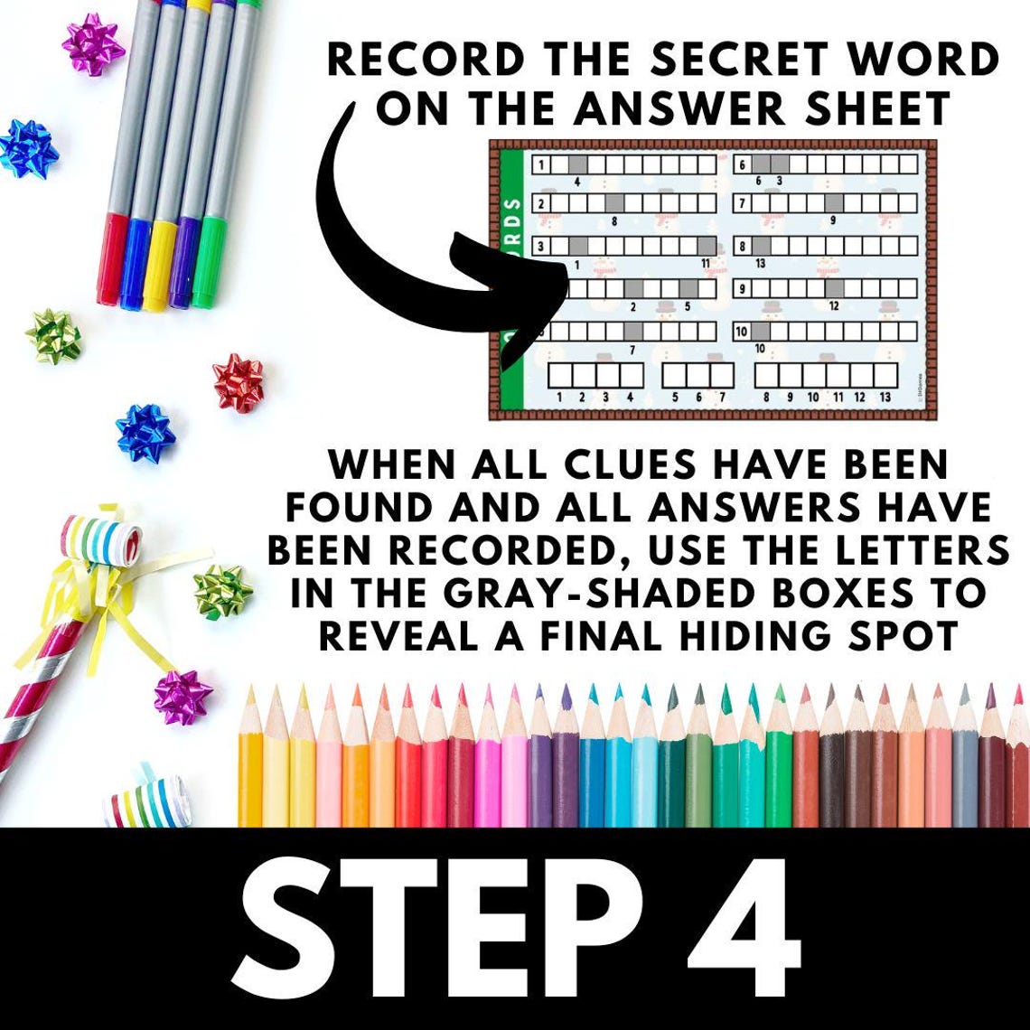 Snowmen Scavenger Hunt for Kids, Indoor Printable Game, Riddles ...