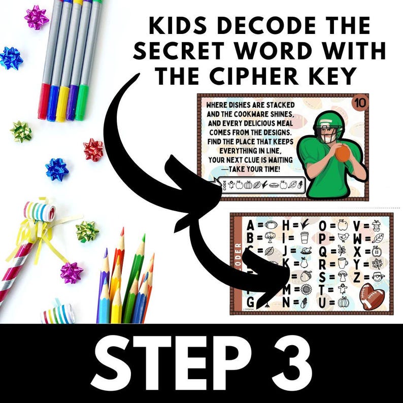 Football Scavenger Hunt for Kids, Indoor Printable Game, Riddles ...