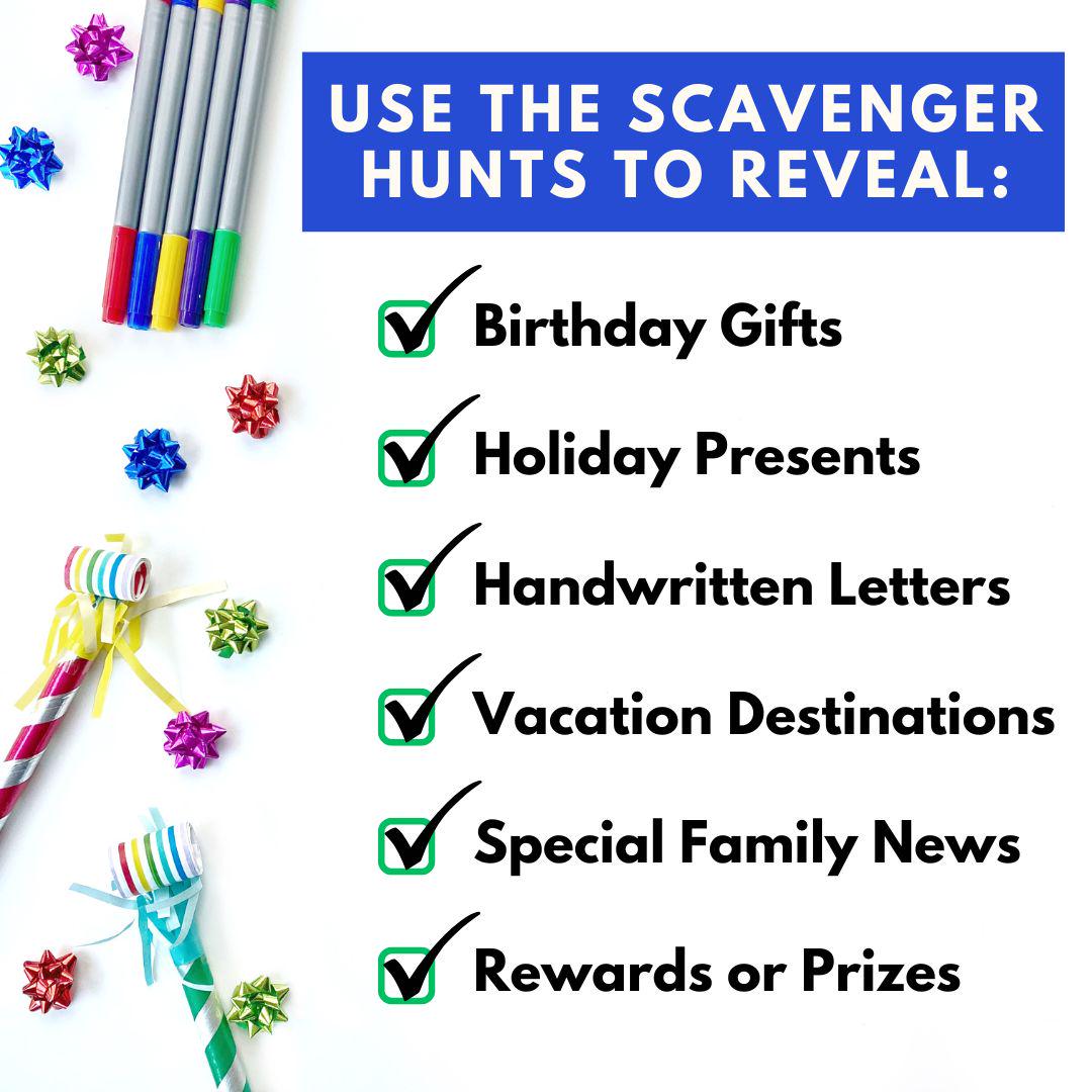 Christmas Reindeer Scavenger Hunt for Kids, Indoor Printable Game ...