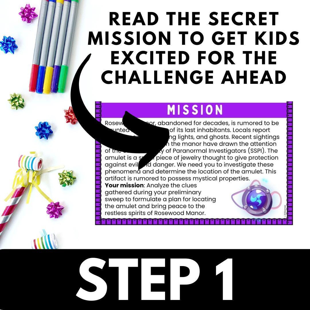 Halloween Haunted House Scavenger Hunt for Kids, Indoor Printable Game ...