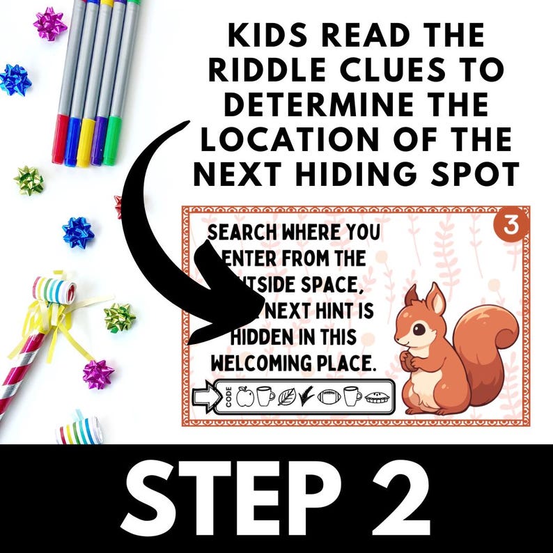 Fall Scavenger Hunt for Kids, Indoor Printable Game, Riddles, Puzzles ...