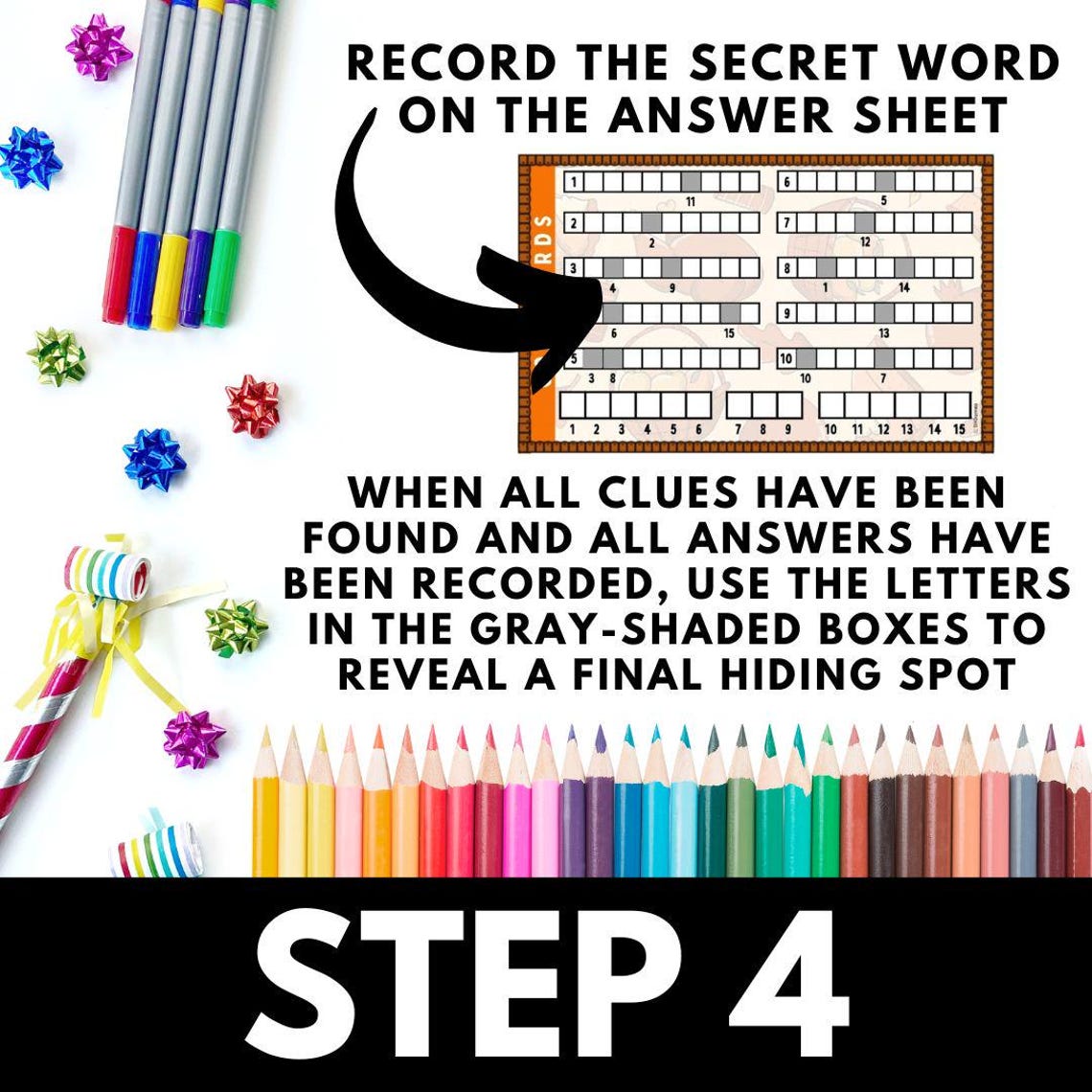 Turkey Trot Scavenger Hunt for Kids, Indoor Printable Game, Riddles ...