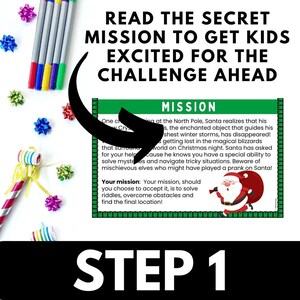 Santa's Helper Scavenger Hunt for Kids, Indoor Printable Game, Riddles ...