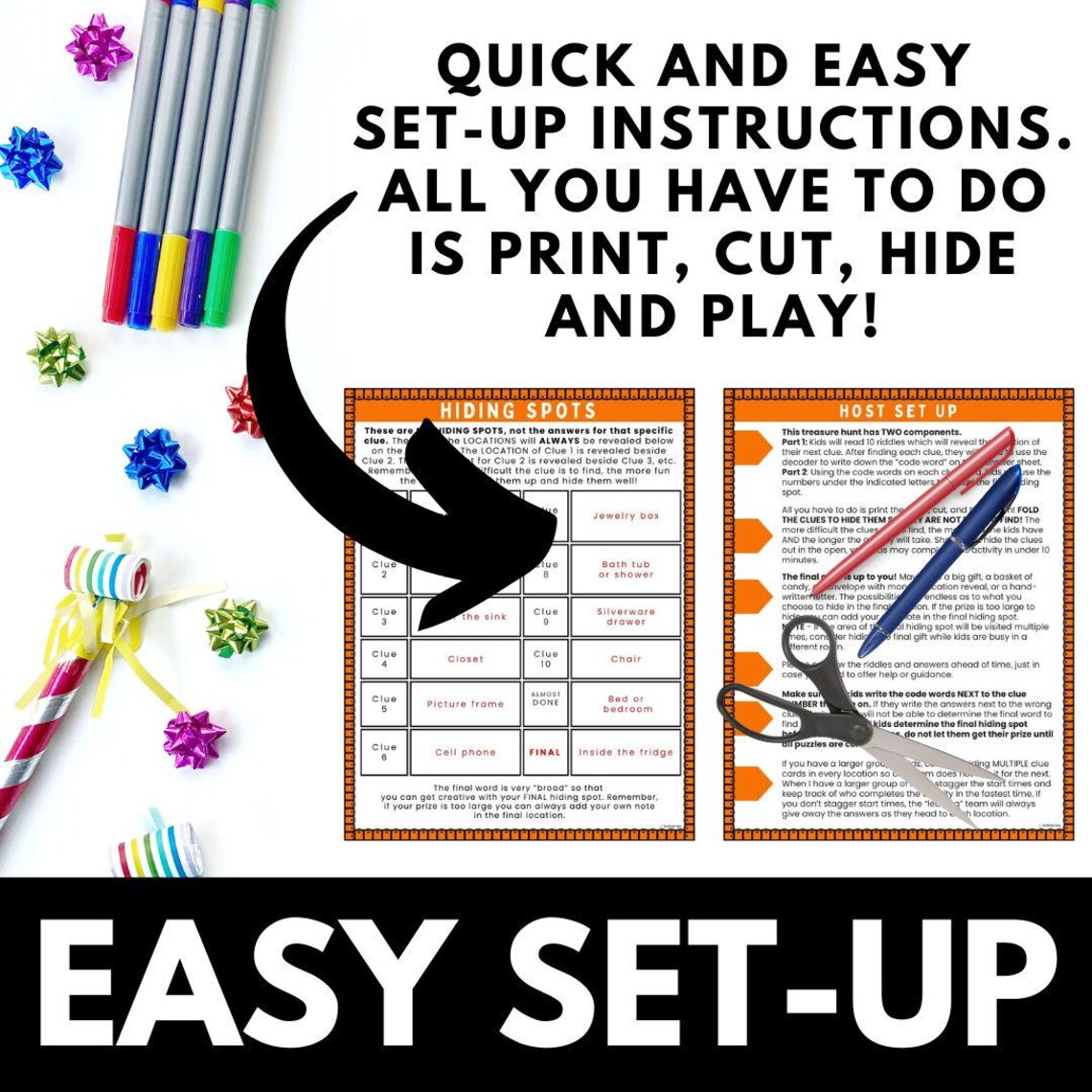 Turkey Trot Scavenger Hunt for Kids, Indoor Printable Game, Riddles ...