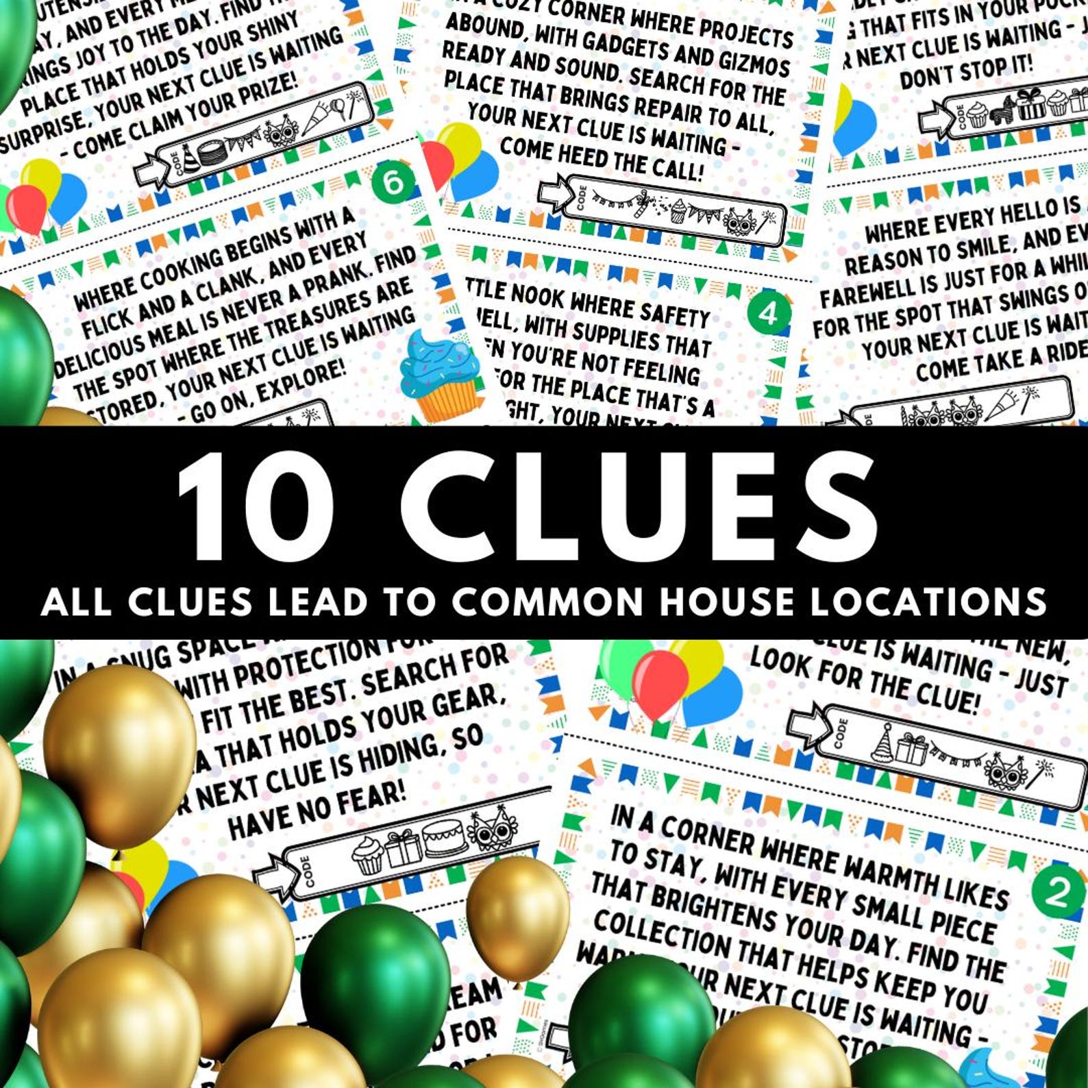 Boys Birthday Scavenger Hunt for Teens and Tweens, Indoor Printable ...