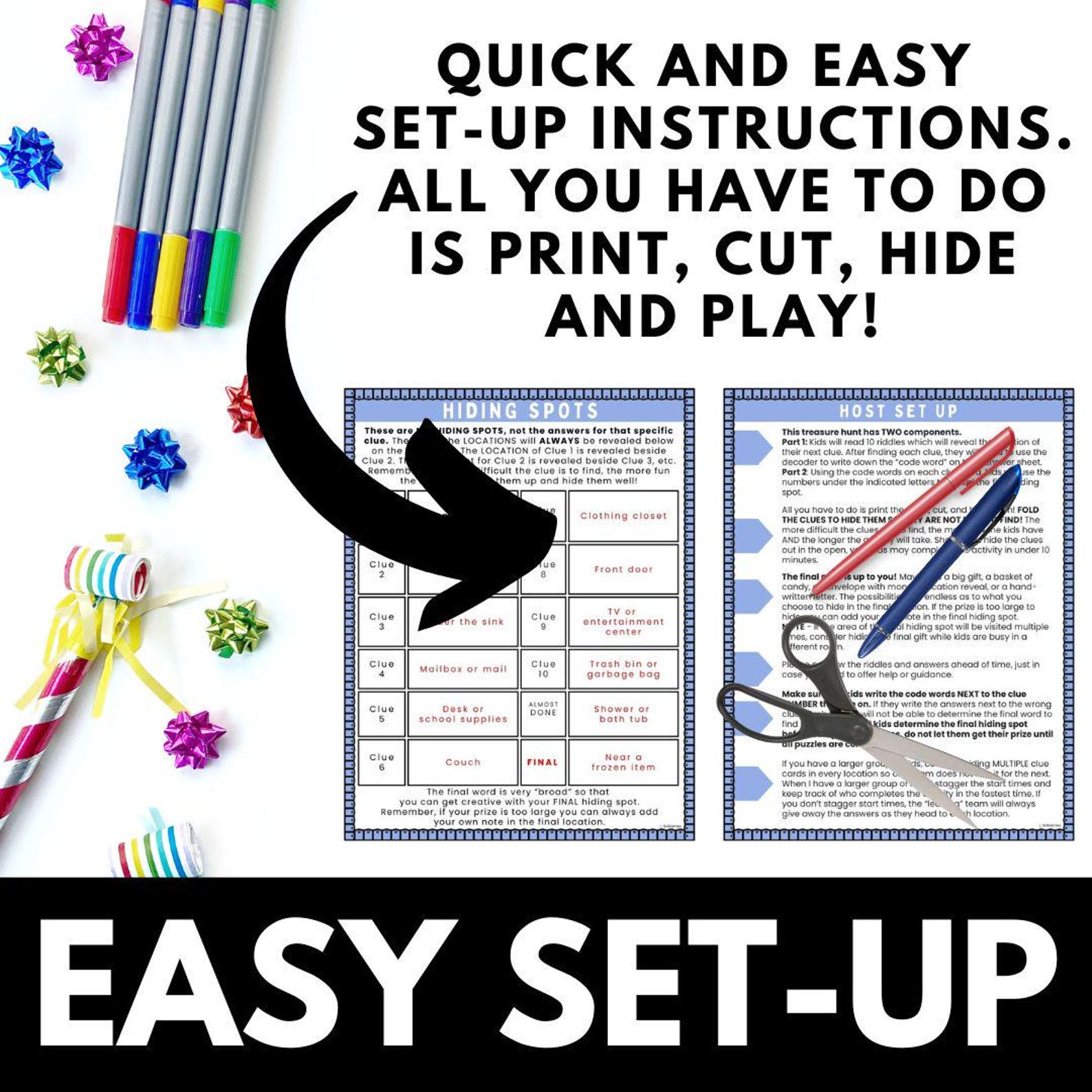 Winter Sports Scavenger Hunt for Kids, Indoor Printable Game, Riddles ...