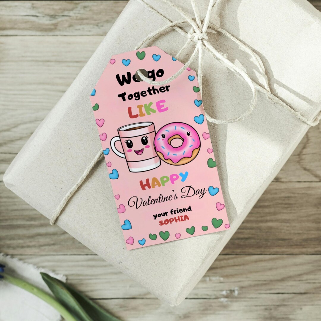 EDITABLE Valentine Gift Tags, Printable Kids Valentine Tags, Classroom ...