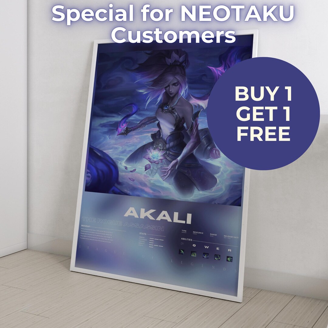 League of Legends Akali Poster | Buy 1 Get 1 Free (poster) | League of ...
