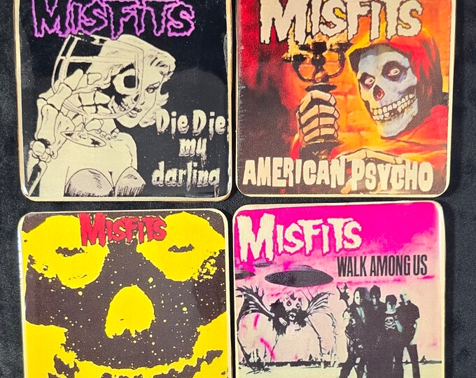Custom Misfits Album Covers Set of 4 Coasters - Etsy