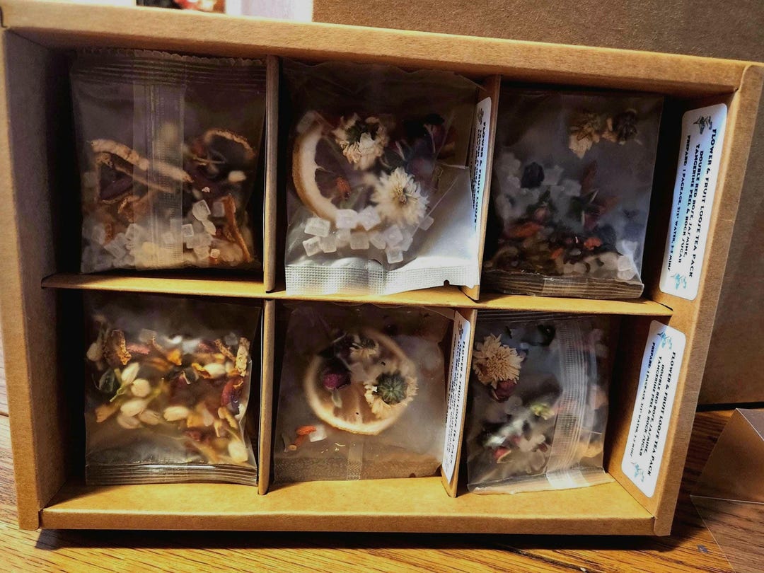 Flower & Fruit Tea Sampler Pack – Loose Leaf Herbal Tea. Option B - Etsy