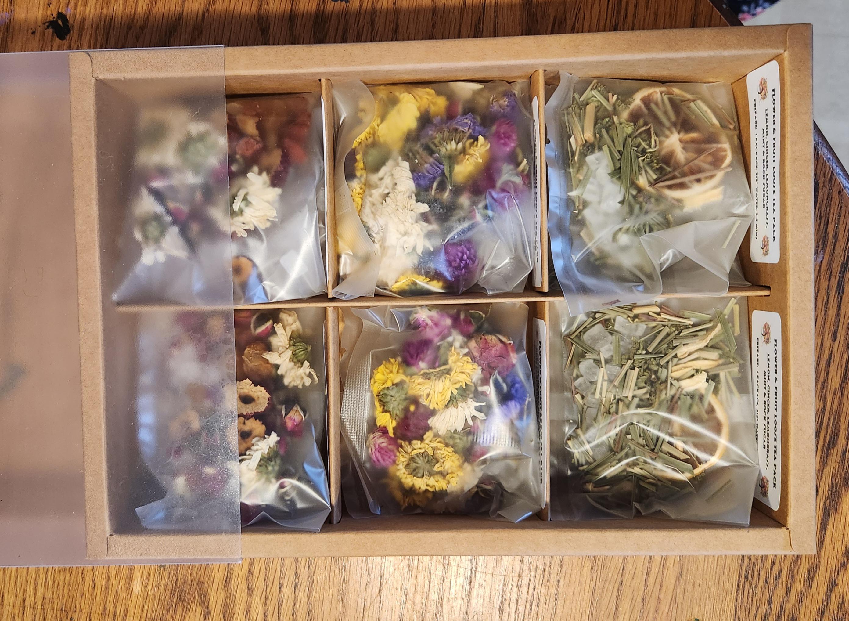 Floral Herbal Tea Sampler Pack – Artisan Loose Leaf Tea Gift Set.option ...