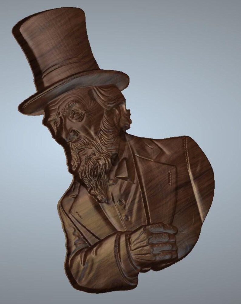 Gentleman Sam Bas Relief DIGITAL FILE - Etsy