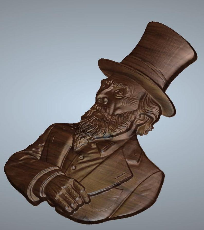 Gentleman Sam Bas Relief DIGITAL FILE - Etsy
