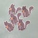Cute Animal Sticker Kawaii Squirrel Cookie Sticker Gift for Halloween ...