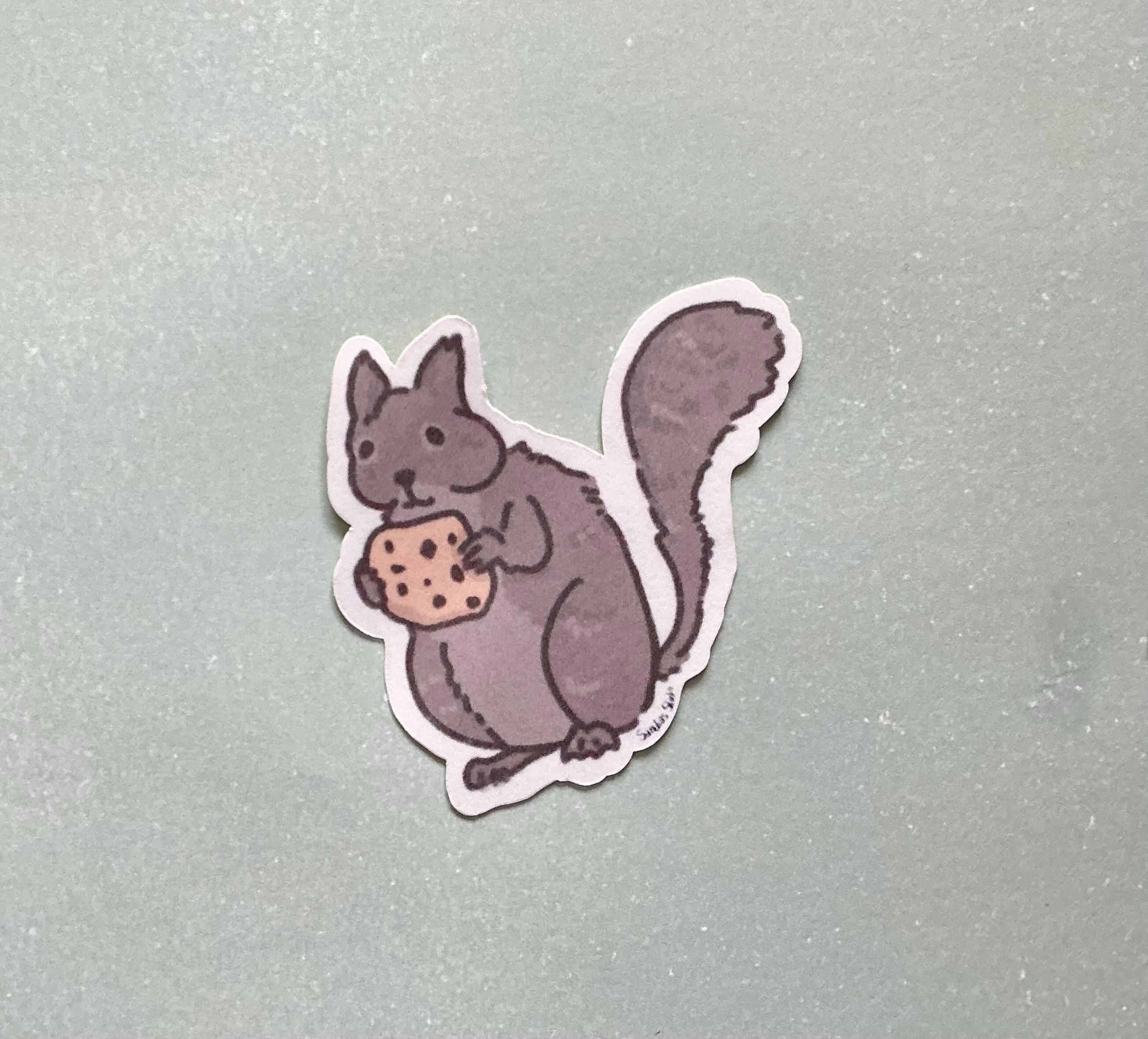 Cute Animal Sticker Kawaii Squirrel Cookie Sticker Gift for Halloween ...