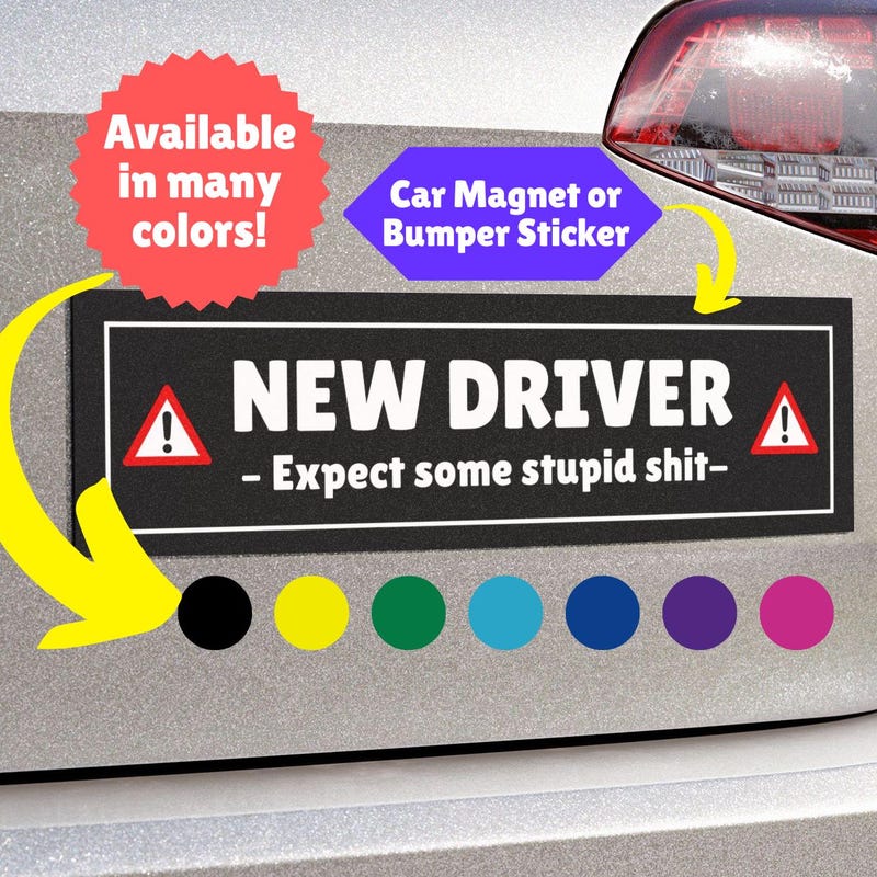 New Driver Sticker - Etsy