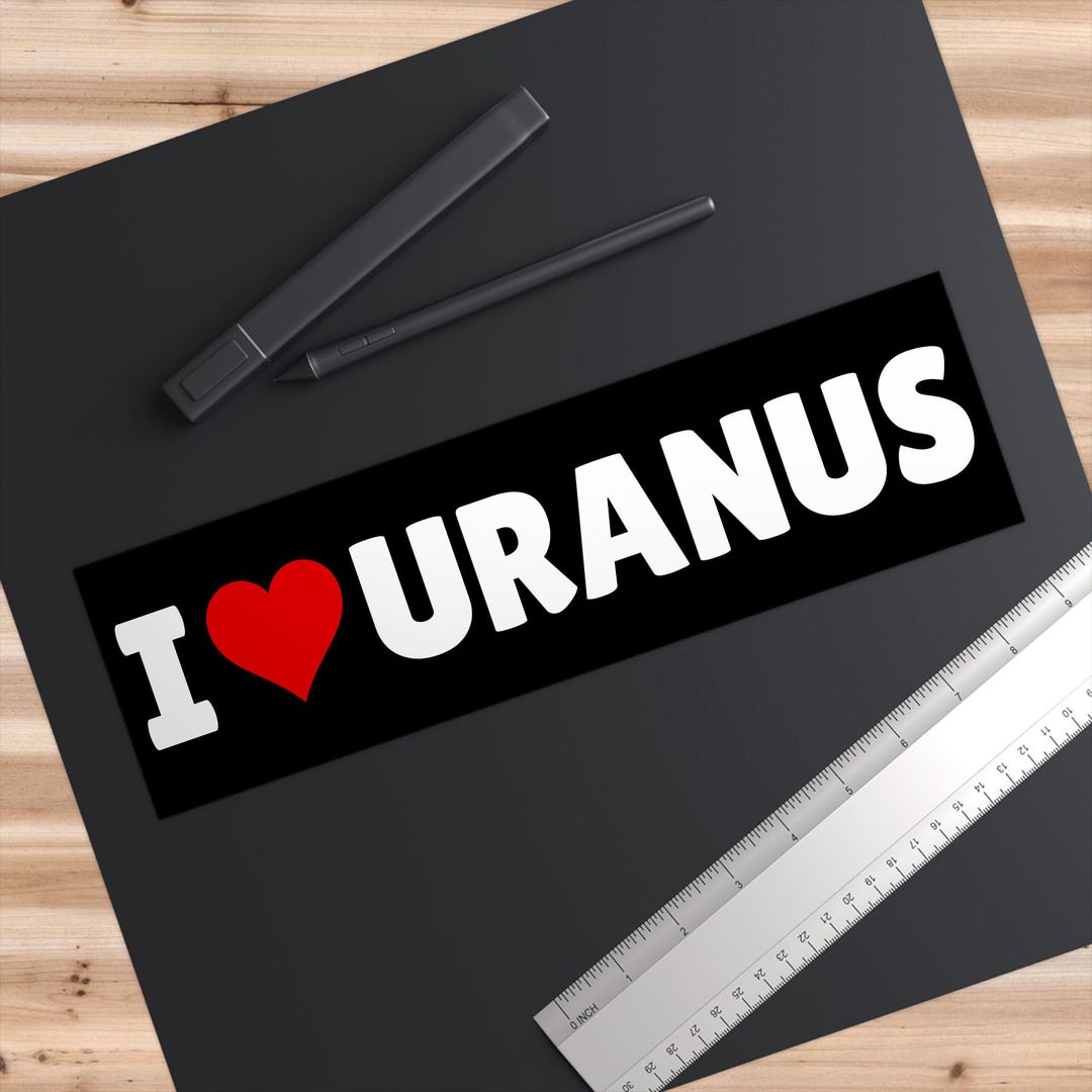 Funny Uranus Planet Bumper Sticker Car Decor, Car Accessories, Vehicle ...