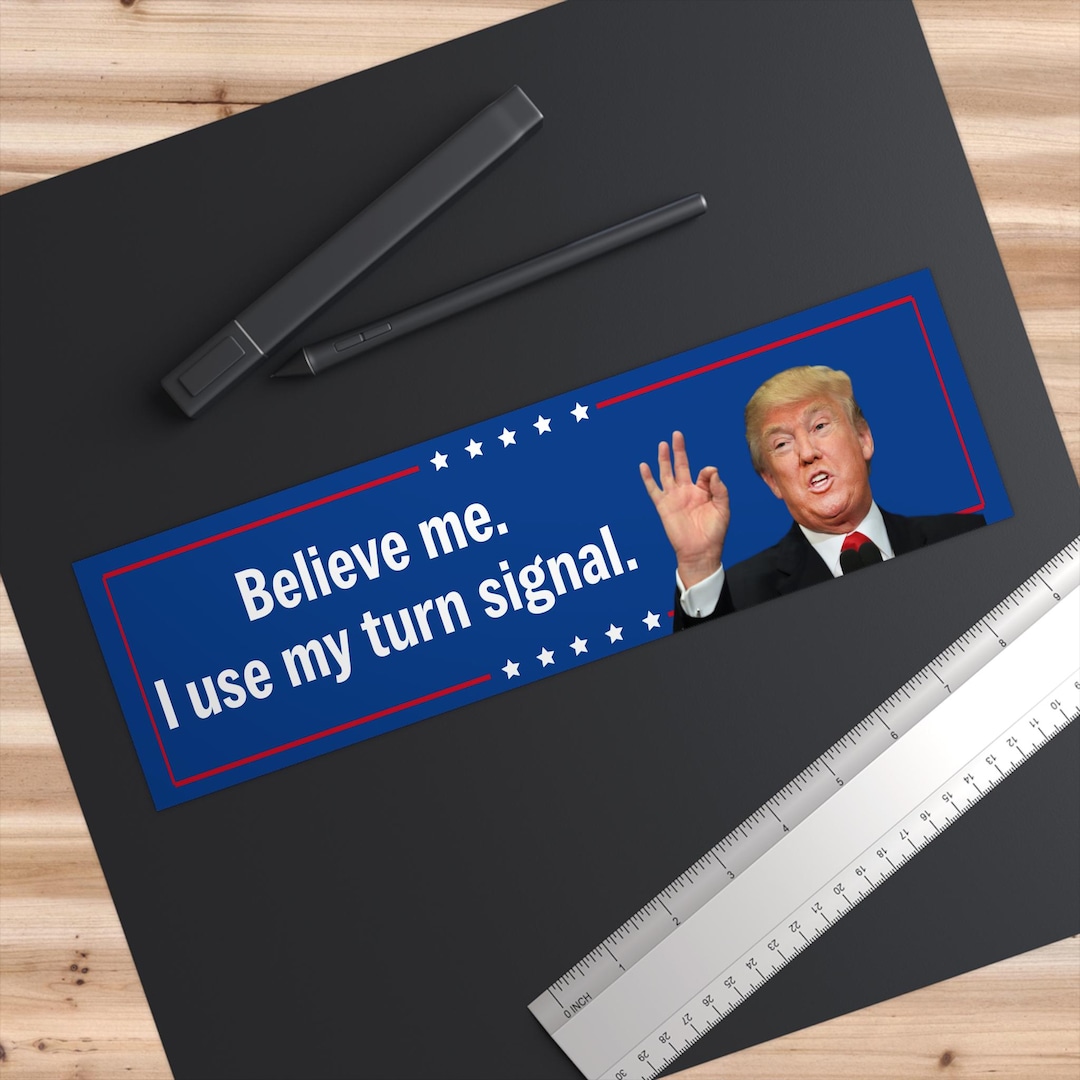 Funny President Donald Trump Bumper Sticker Car Decor Trump Merch ...