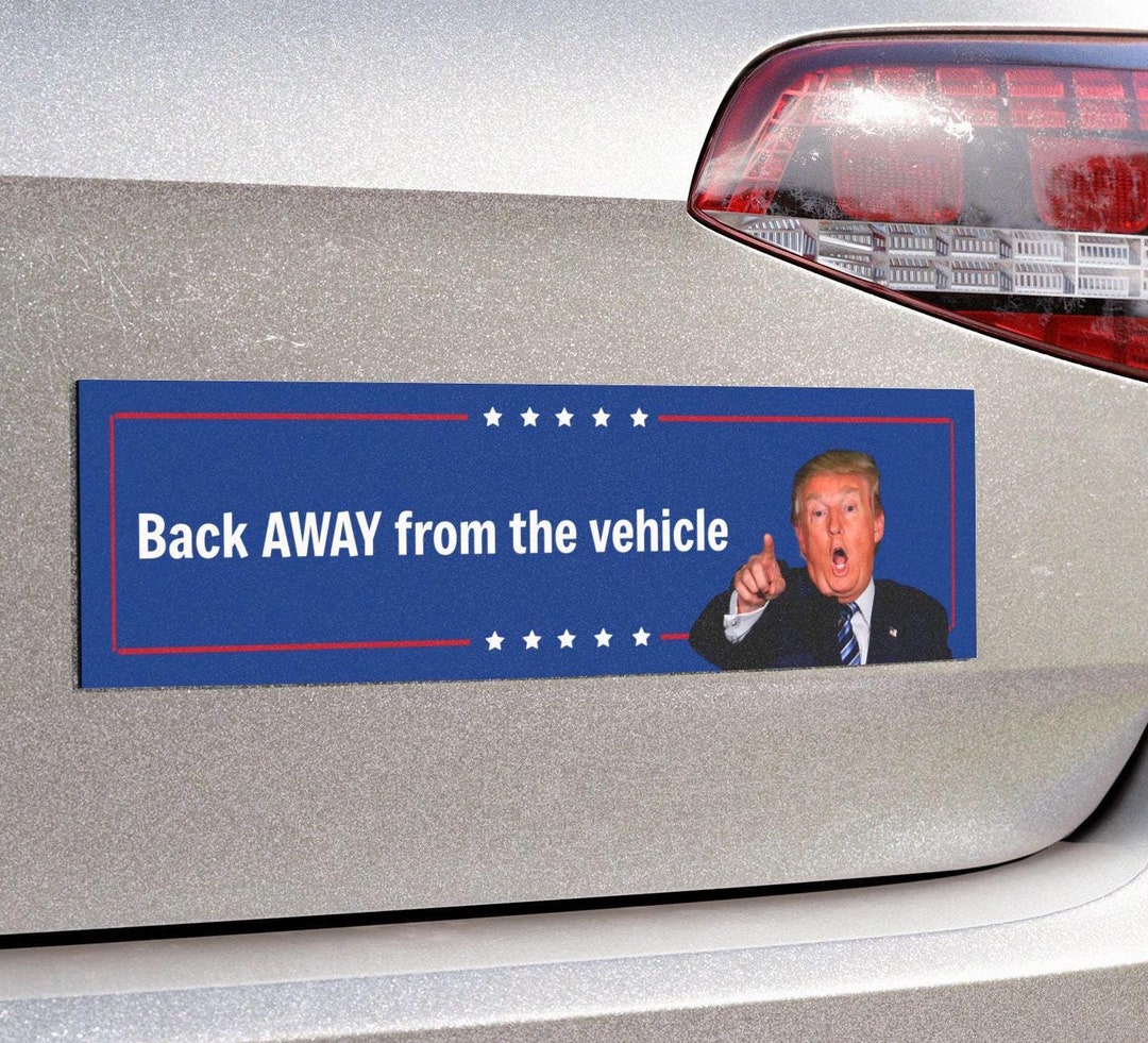 Trump Car Magnet, Funny Bumper Sticker - Political President Magnet ...
