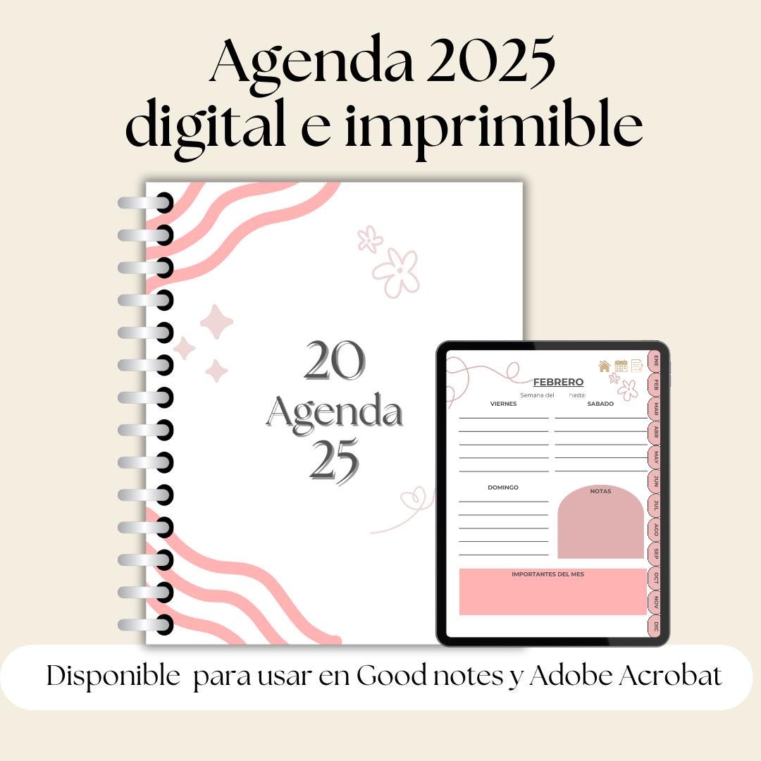2025 Planner, Digital Planner, Printable Planner, Editable in Canva, A4 ...