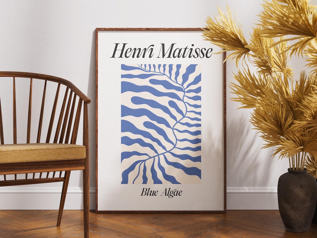 Henri Matisse Blue Algae Print - Modern Art Décor, Downloadable Artwork ...