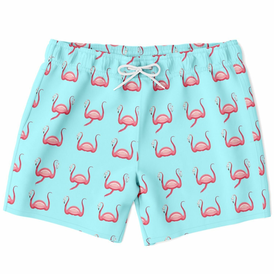 Flamingo Swim Trunks - Etsy