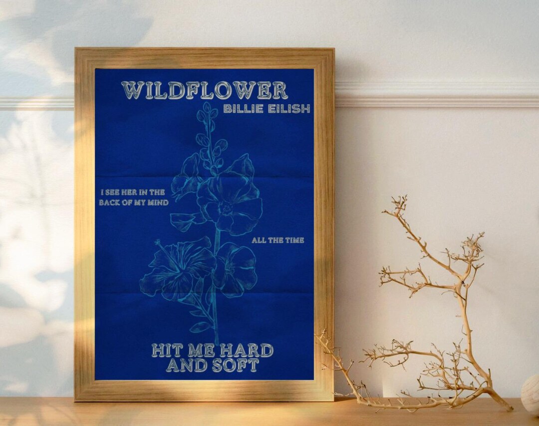 Wildflower Digital Print Fan Poster// HMHAS Poster - Etsy New Zealand
