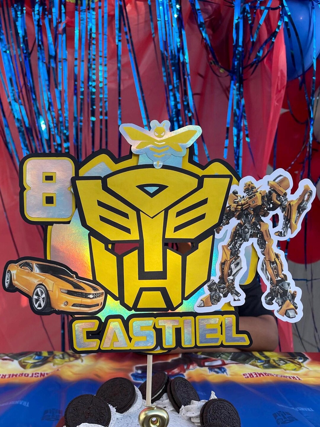 Personalized Bumblebee Transformers Cake Topper - Etsy