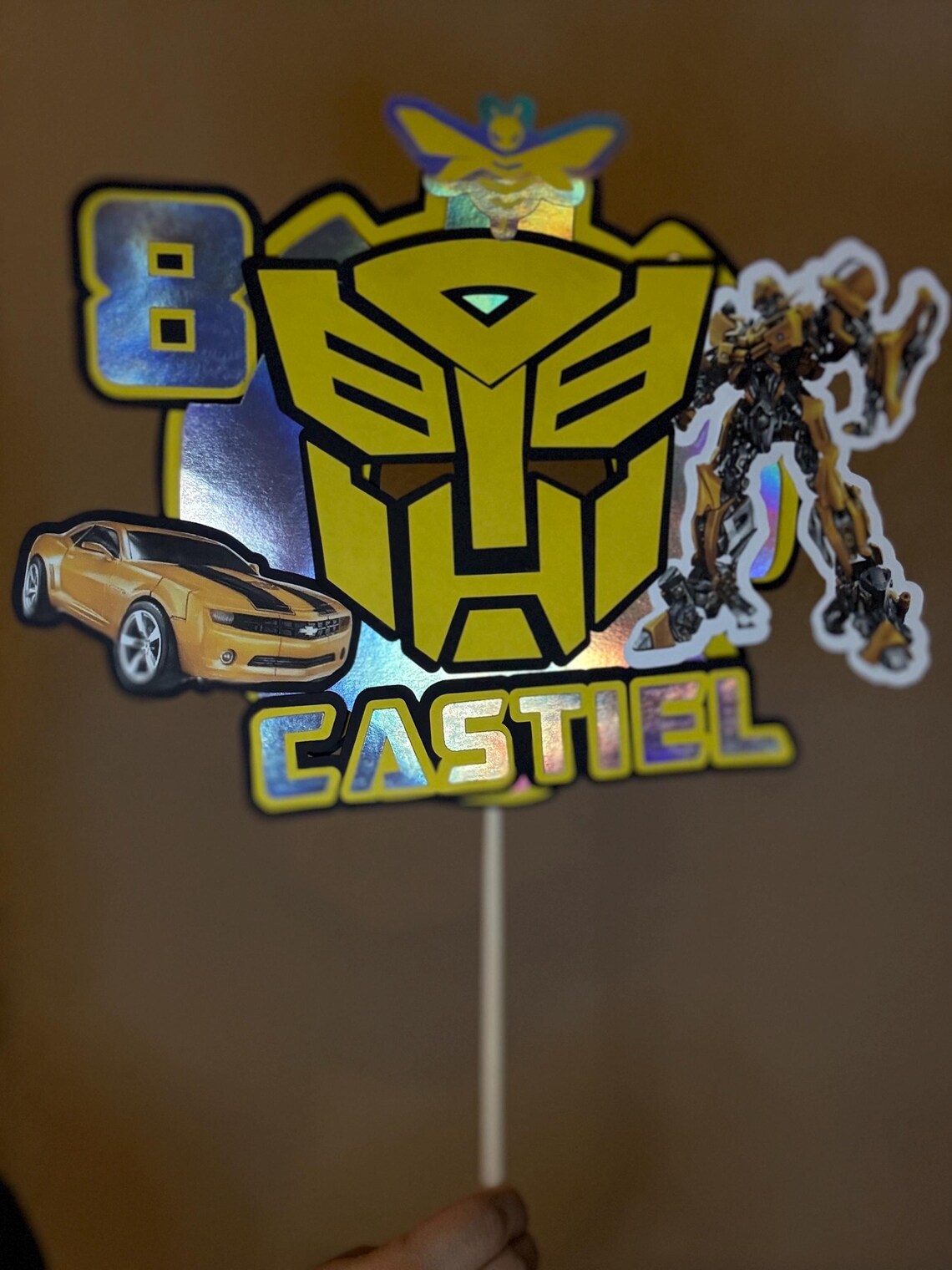 Personalized Bumblebee Transformers Cake Topper - Etsy