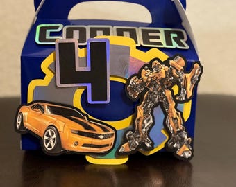 Personalized Bumblebee Transformers Party/candy Boxes - Etsy