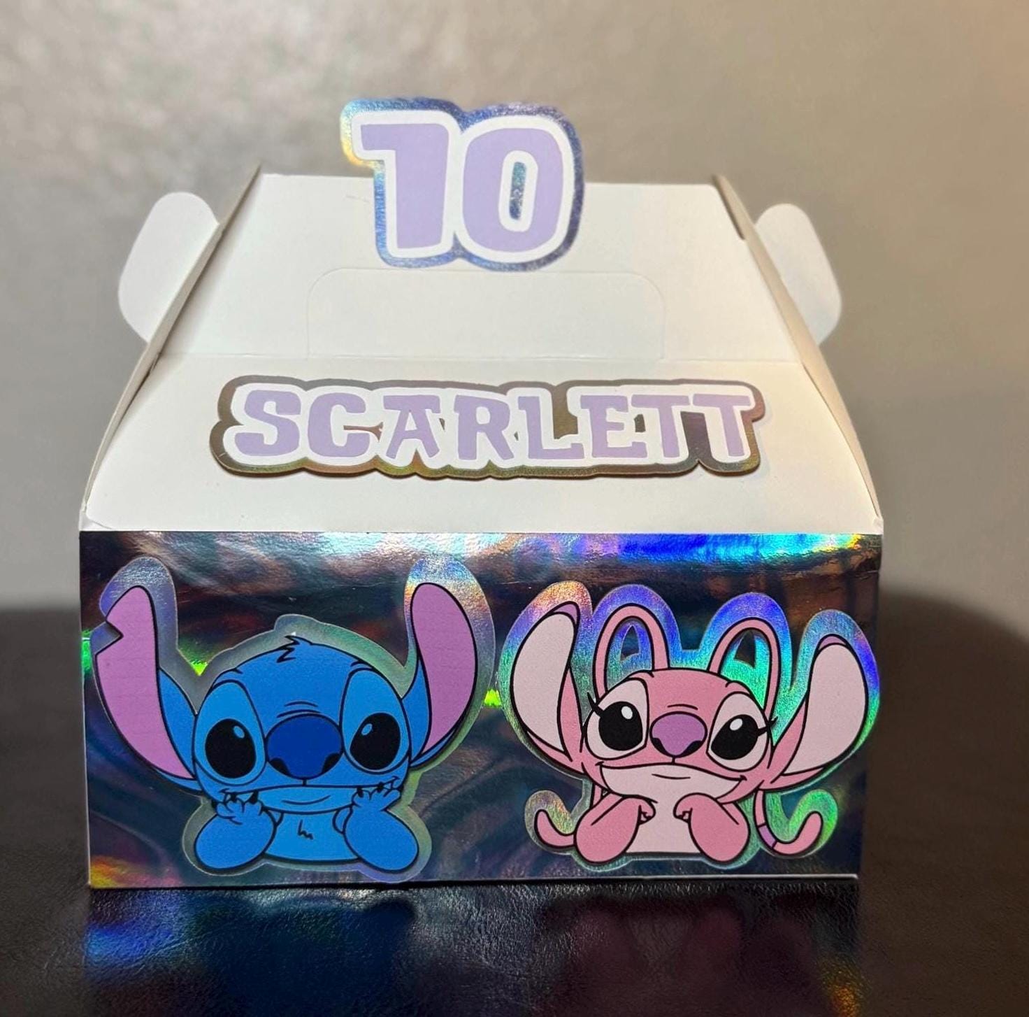 Personalized Stitch & Angel Candy Boxes - Etsy