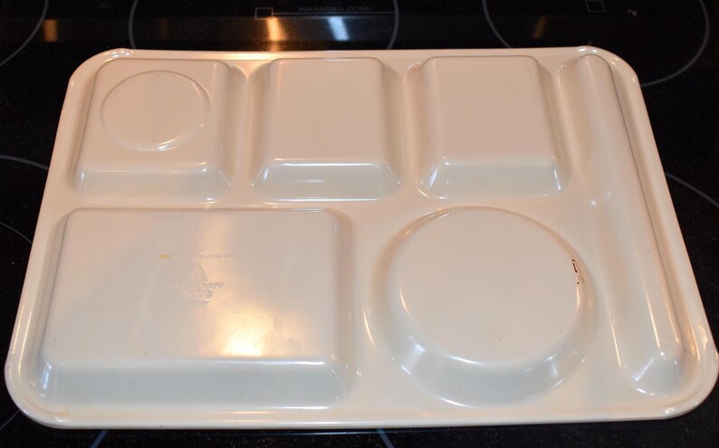 Vintage Arrowhead Cafeteria 4 Segregated Trays Beige FREE SHIPPING - Etsy