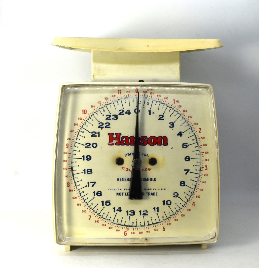 Vintage Hanson General Household Scale 1 to 25 Pounds FREE SHIPPING - Etsy