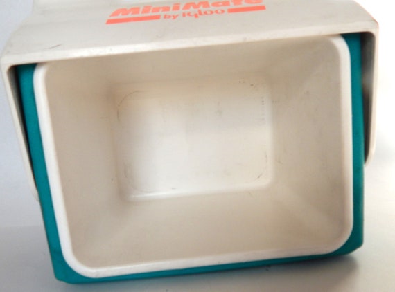 Vintage Mini Mate Igloo Cooler Teal Free Shipping Gem