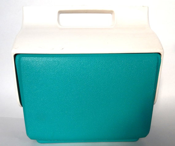 Vintage Mini Mate Igloo Cooler Teal Free Shipping - Gem