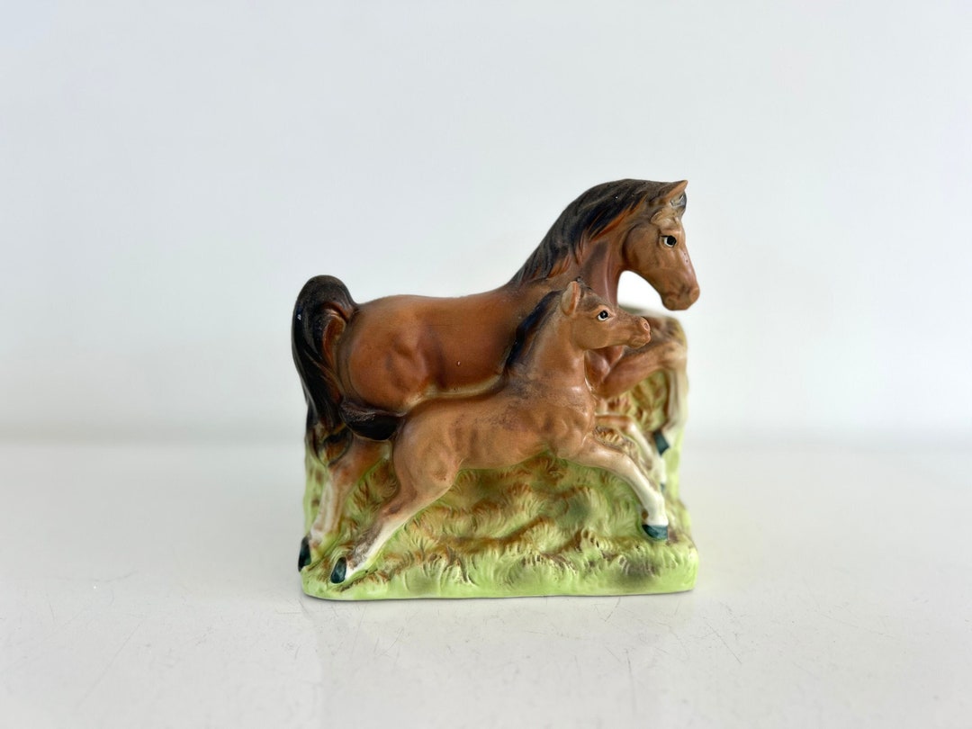 Vintage Ceramic Relpo Planter With Horses #1832 Midcentury American Art ...