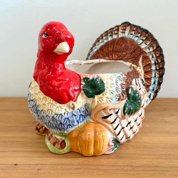 Large Ceramic Turkey Vintage - Etsy
